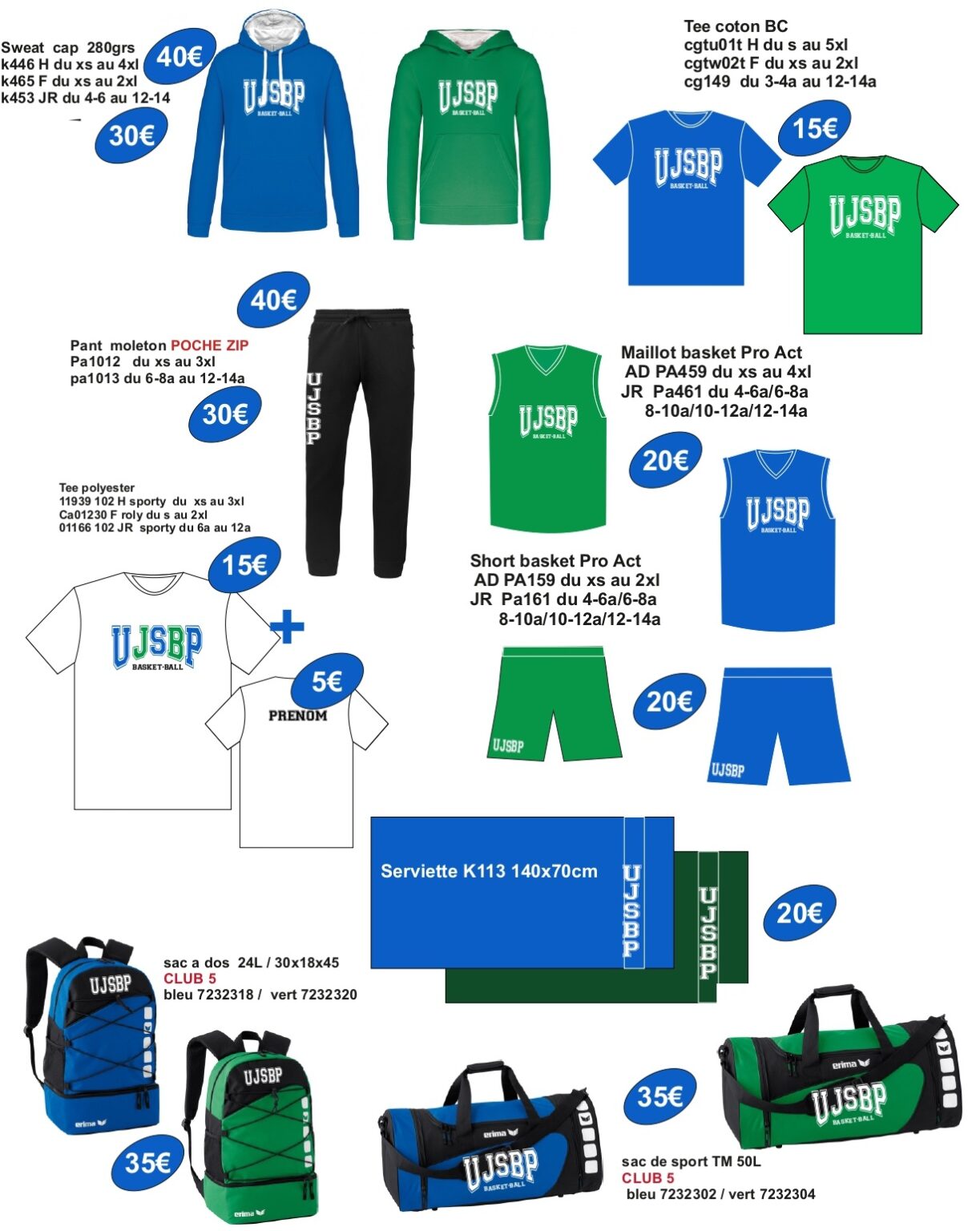 Boutique - UJSBP Basket